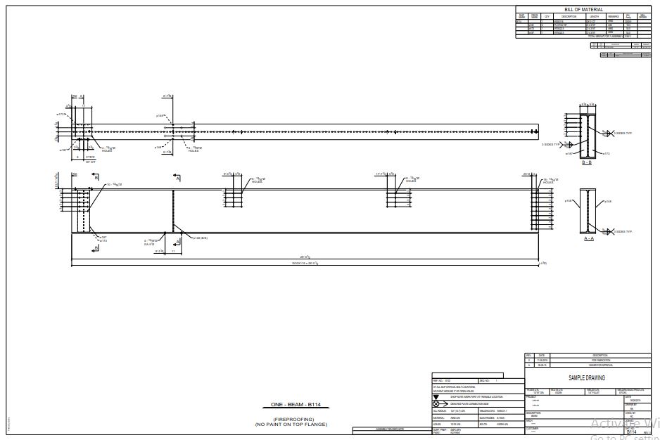 SAMPLE DRAWINGS – HelixCad Detailing Services