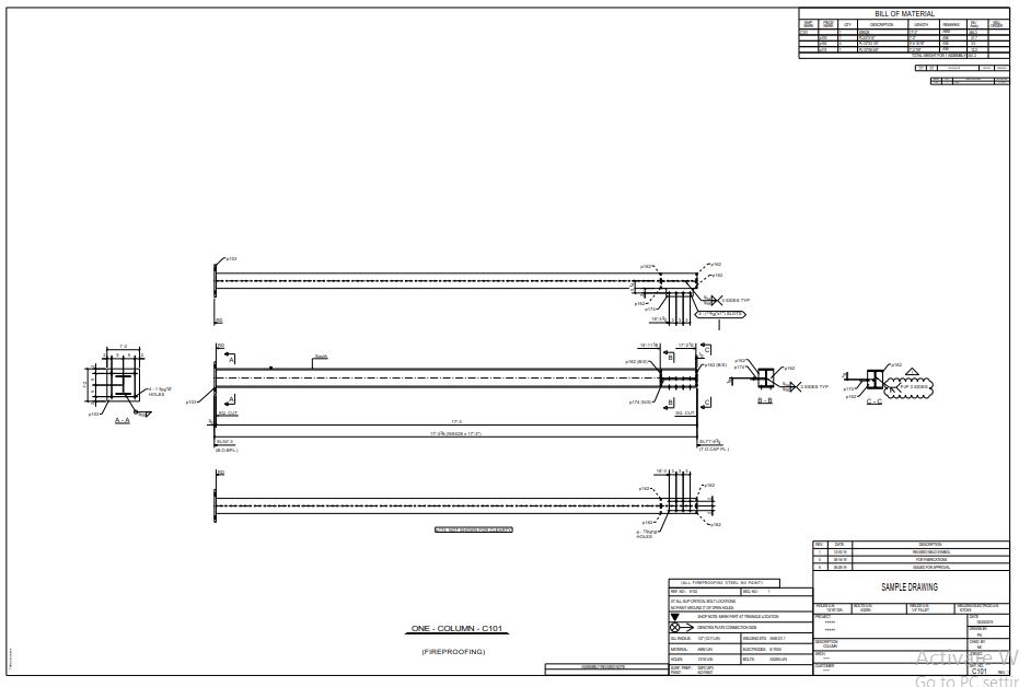 SAMPLE DRAWINGS – HelixCad Detailing Services