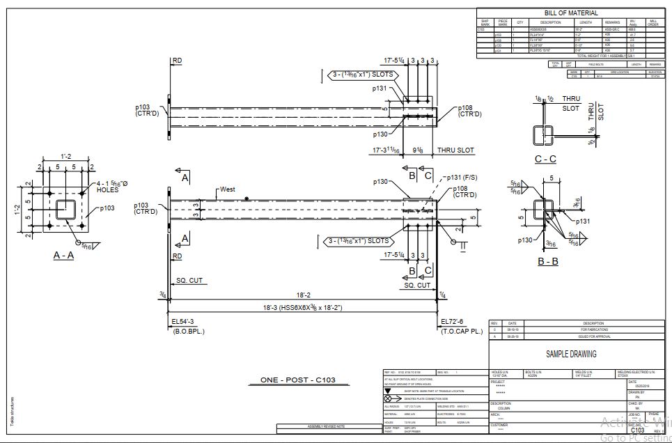 SAMPLE DRAWINGS – HelixCad Detailing Services
