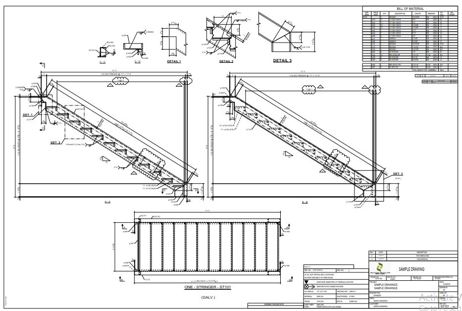 SAMPLE DRAWINGS – HelixCad Detailing Services