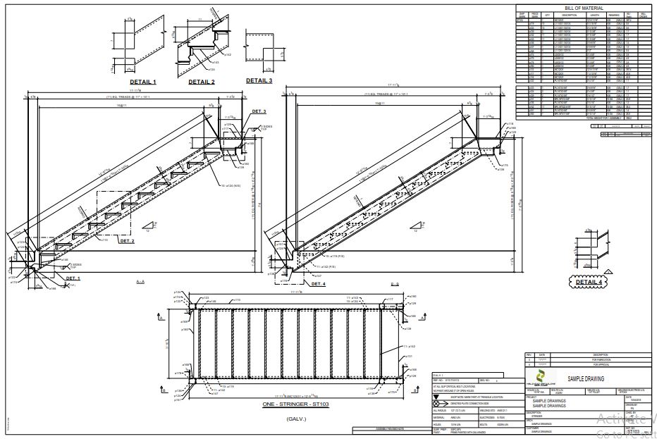 SAMPLE DRAWINGS – HelixCad Detailing Services